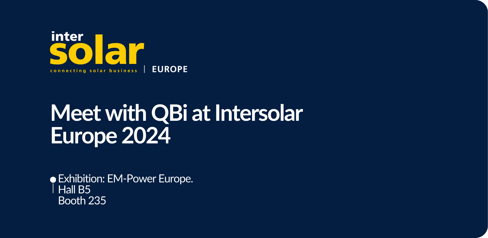 Mark your calendars for Intersolar 2024